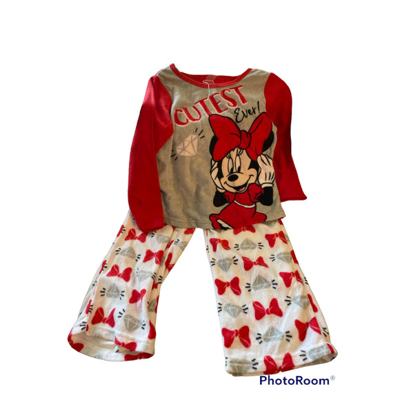 Disney | Pajamas | Disney Minnie Mouse 2piece Pj Pants Set Cutest Ever ...